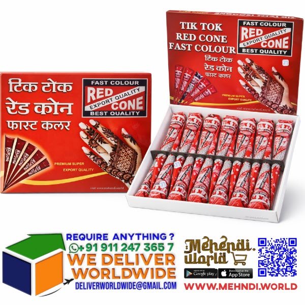 TikTok Red Cone by Altamash Mehndi
